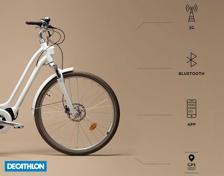 Decathlon Elops 920E Connect 2022: bici elettrica antifurto